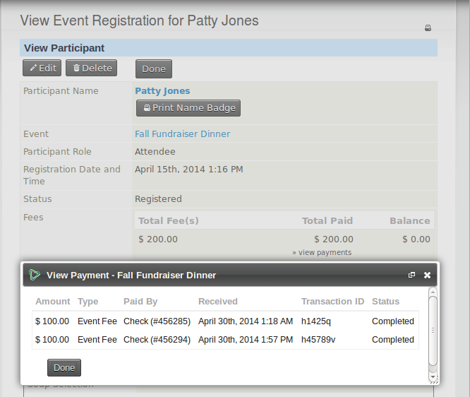 Registro manual a un evento (inglés) - Guía de usuario de CiviCRM en español - CiviCRM Documentation